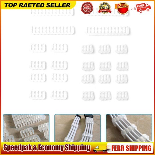 24pcs 6/8/24 Pin Cable Comb for 3.0-3.6mm PC Power Cables Wiring (White ...
