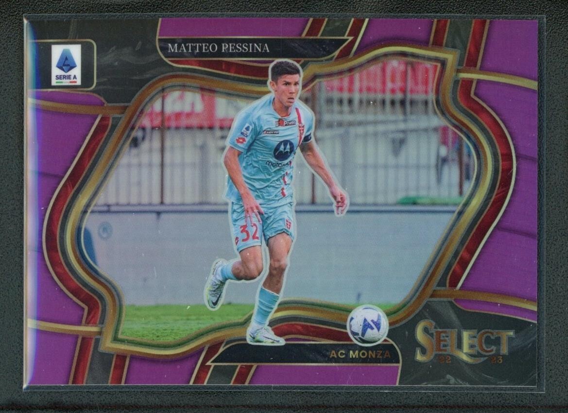 2022-23 MATTEO PESSINA 12/49 PANINI SELECT SERIE A FIELD LEVEL PURPLE ...