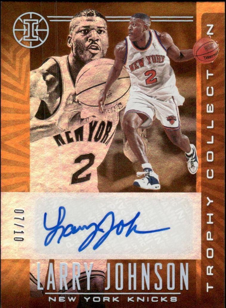 2019-20 Panini Illusions - Trophy Collection Signatures Larry Johnson # ...