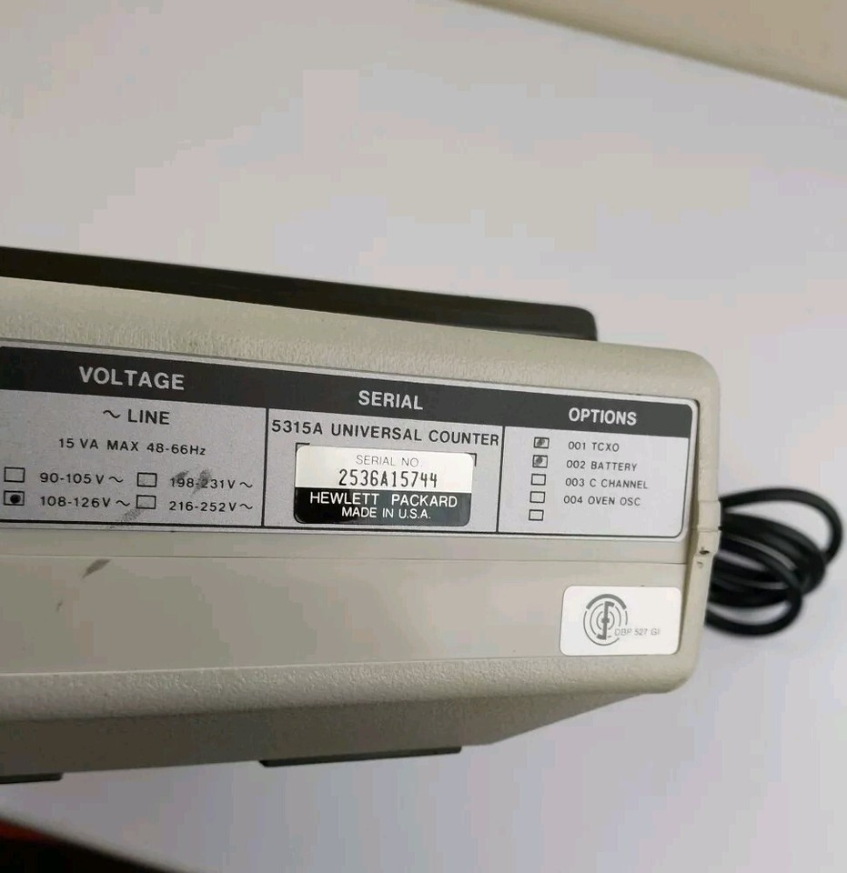 HP 5315A Hewlett Packard Universal Counter - Power Tested Only | eBay