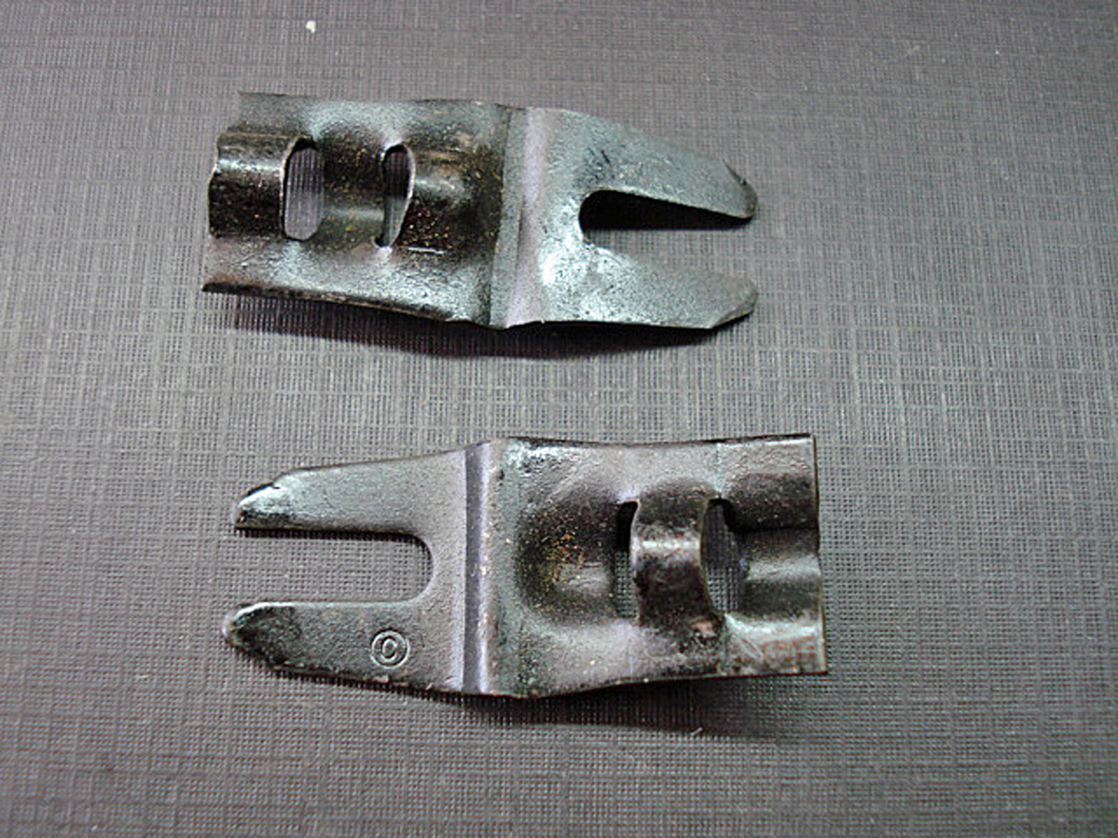 2 pcs 46 47 48 49 50 51 52 53 54 Chevy headliner bow clips NOS 4545011 ...
