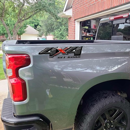 4x4 Truck Decal Carbon Fiber Off Road Vinyl Stickers For Chevy ...