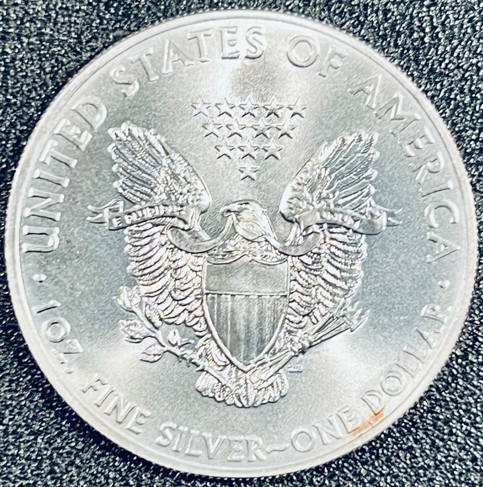 2012-P $1 Silver Eagle One Ounce Silver Round Coin Dollar 99.9% Fine ...