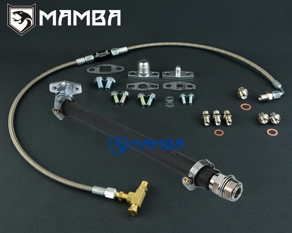 Turbo Oil Feed Return Line For HONDA D15 D16 w/ Garrett TB02 TB25 TB28 ...