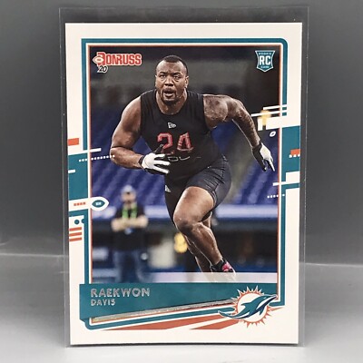 Raekwon Davis #284 RC 2020 Donruss Football Rookie Card Miami Dolphins ...