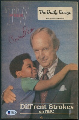CONRAD BAIN SIGNED TV WEEK GUIDE 1981 DIFF'RENT STROKES GARY COLEMAN BAS COA | eBay
