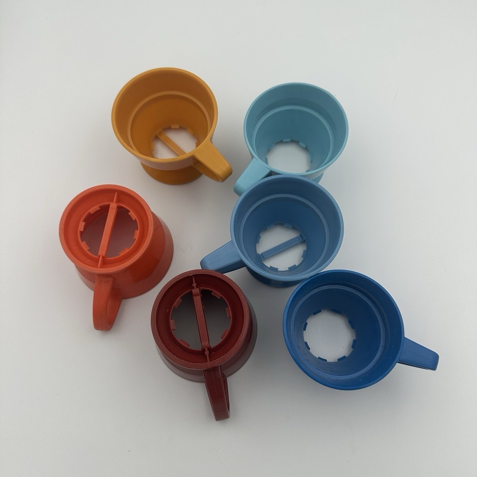 6 Vintage Solo Cup Co. Holder - Red, Gold, Orange, Blue -Color Cup ...