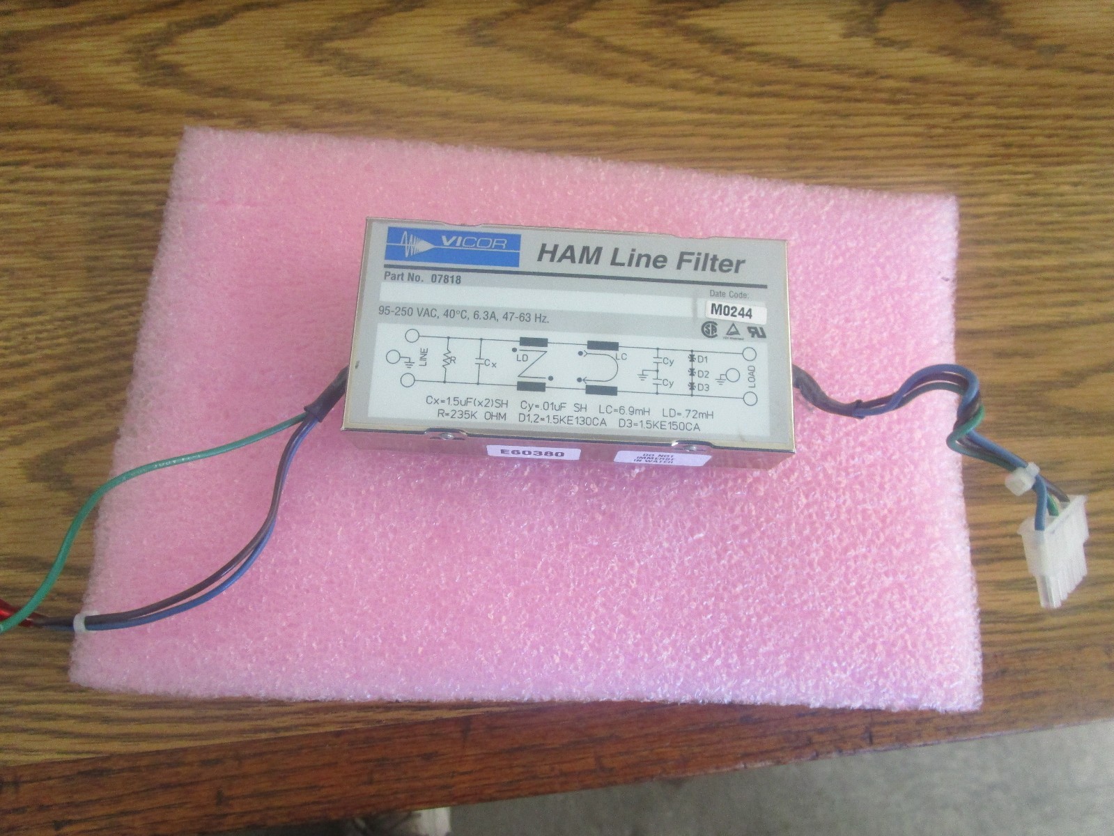 Vicor Model: 07818 HAM Line Filter | eBay