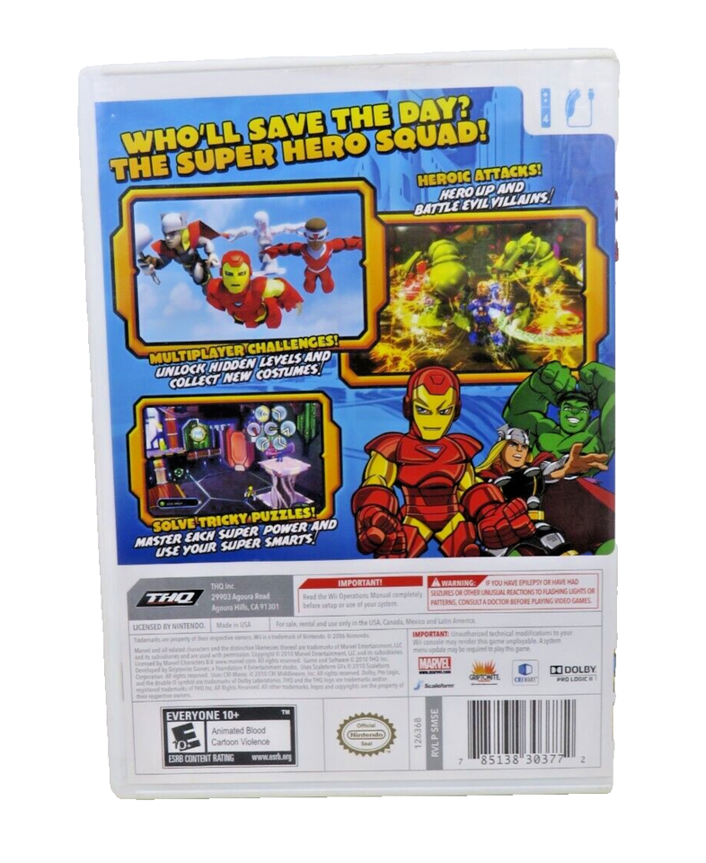 Marvel Super Hero Squad: The Infinity Gauntlet (Nintendo Wii, 2010 ...