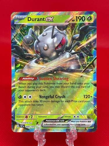 Pokémon TCG Durant EX 004/191 Surging Sparks Double Rare SV08 English ...