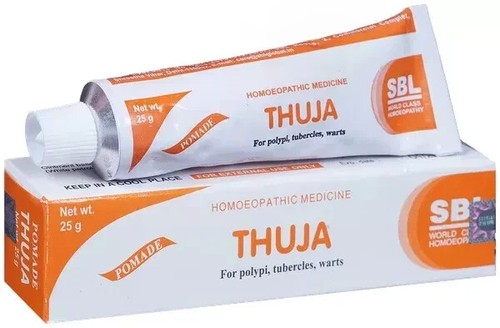SBL Thuja Homeopathic Cream 25g Ointment | Buy 4 Get 1 Free - Pack of 2 ...