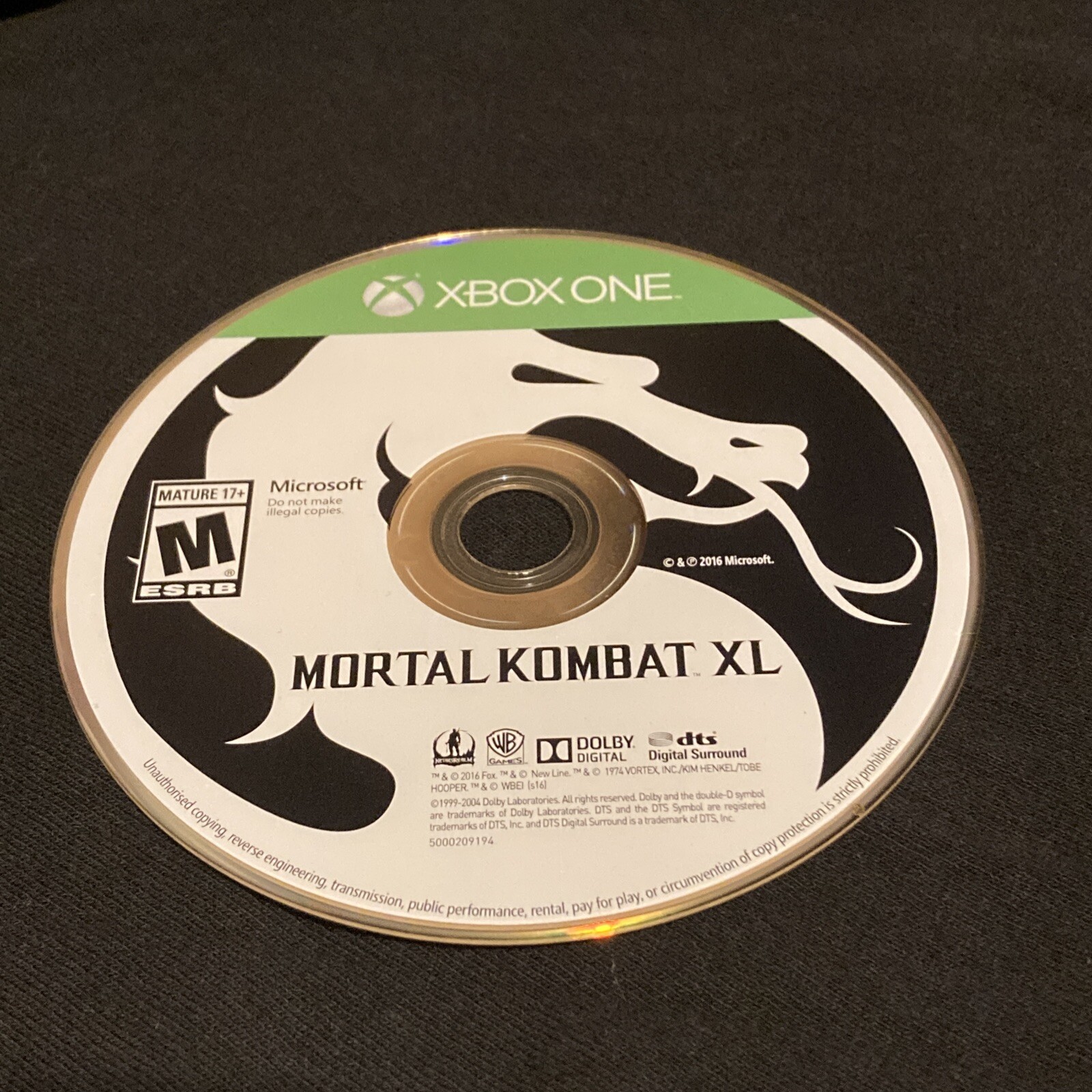 Mortal Kombat XL Xbox One Disk Only | eBay