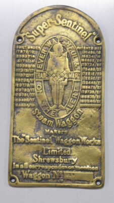 Sentinel works plate - Reproduction NOT original | eBay