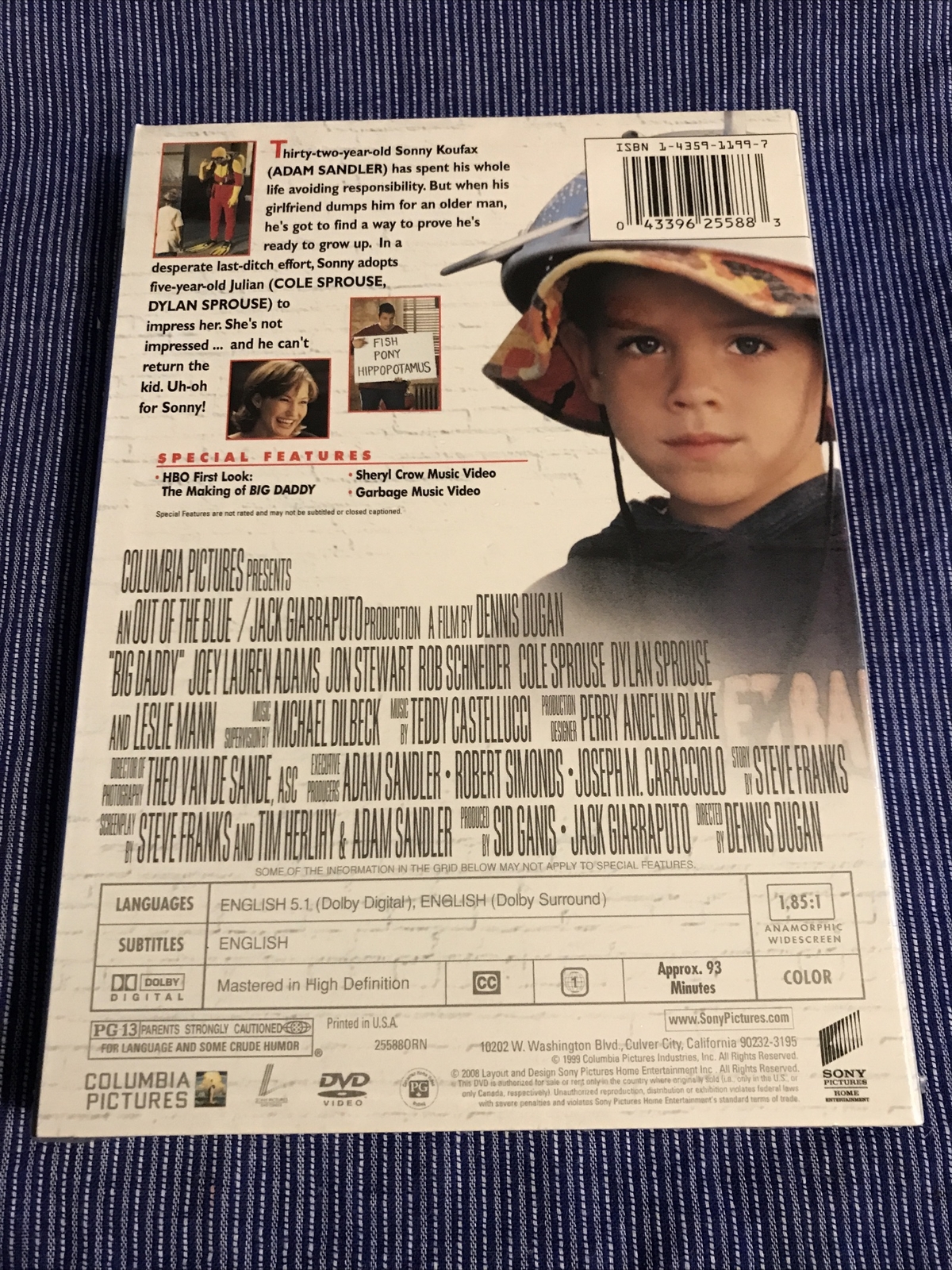 Big Daddy (DVD, 2008, Sandler Line Look) for sale online | eBay