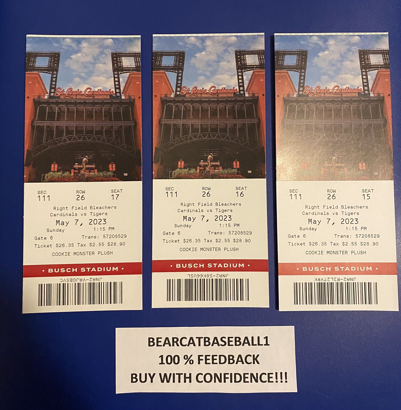 MIGUEL CABRERA 3100 HIT TIGERS ST. LOUIS CARDINALS TICKET STUB: 5-7-23 ...