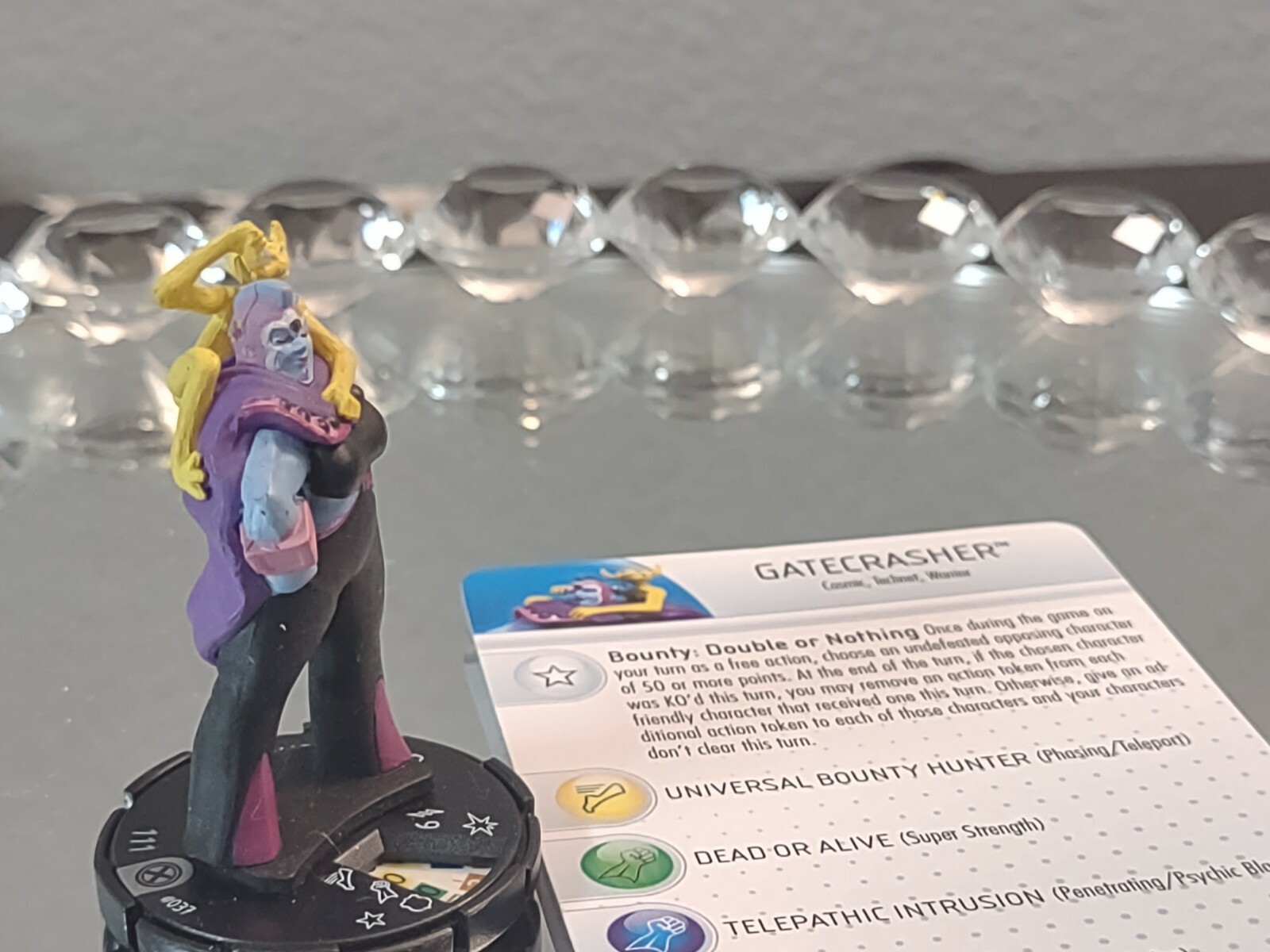 JAV06 Heroclix Giant Size X-Men set Gatecrasher #037 Rare figure w/card ...