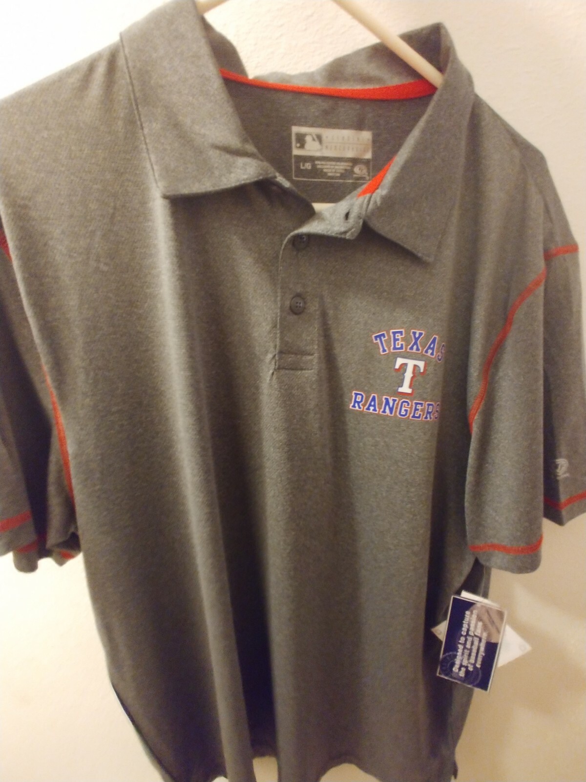 Texas Rangers Polo Shirt Size Large | eBay