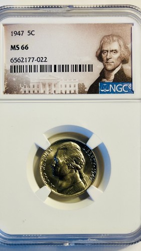 1947 Jefferson Nickel MS 66 NGC Book Value = $50.00 | eBay