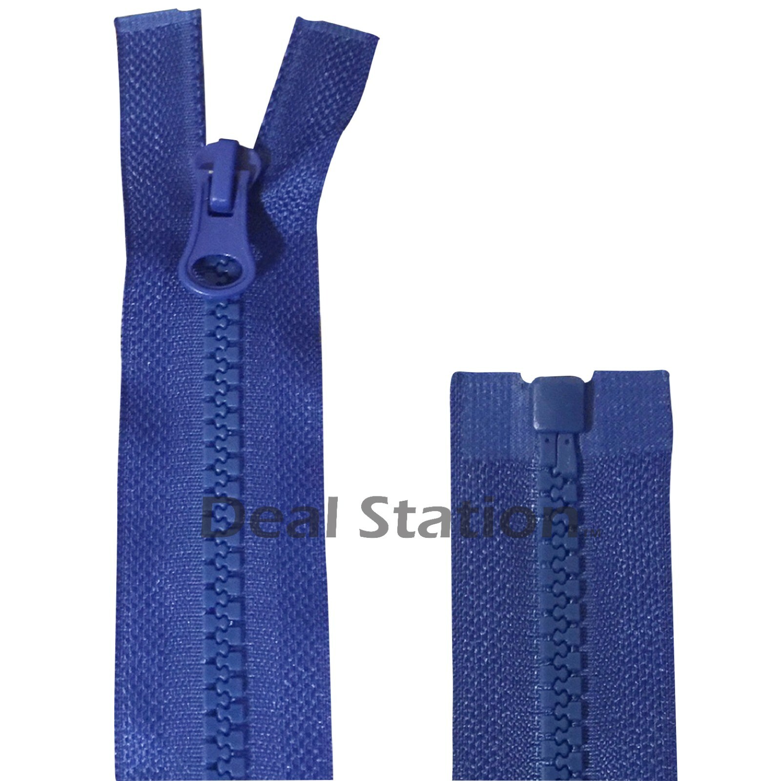 Chunky Zip Zipper Teeth Open End Plastic Number 5 No 5 Heavy Duty Black ...