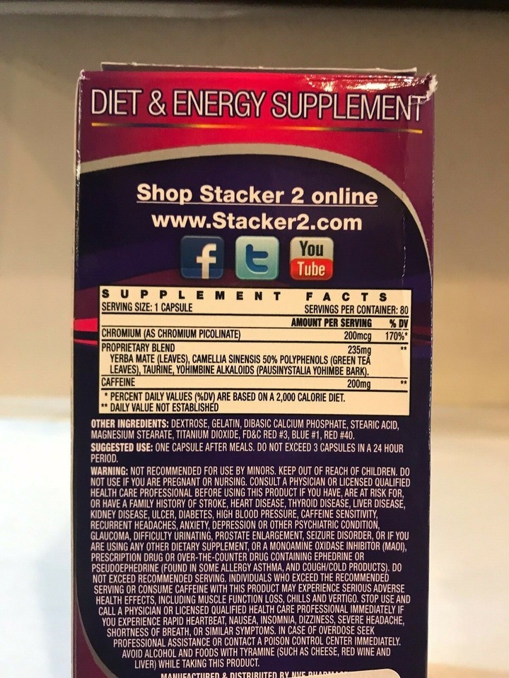 Stacker 3 XPLC 80ct Xtreme Fat Burner New/Factory Sealed Free Fast Ship ...