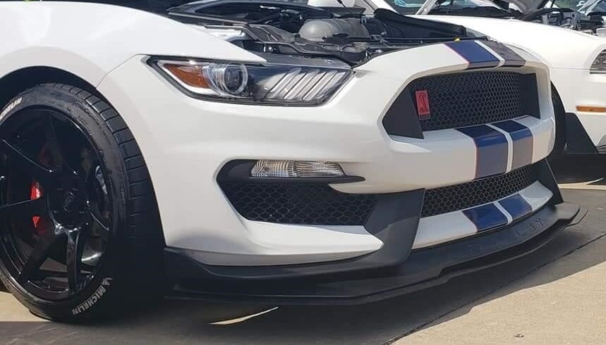 FRONT SPLITTER +(2020 GT500 style) winglets for 2015-2020 MUSTANG ...