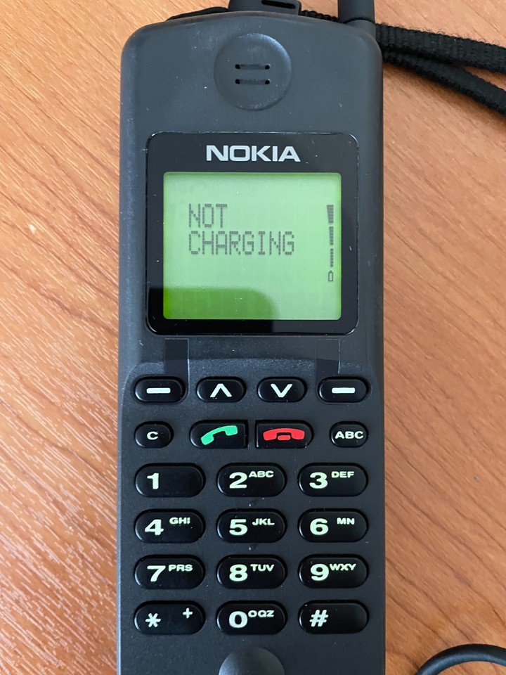 Nokia Orange The Phone NHK-1XA Retro 1994 Mobile Phone Boxed Complete ...