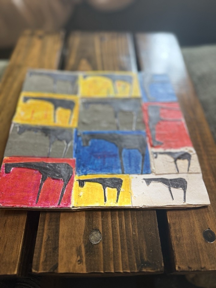 EDWARD GOSS Outsider artist “Horse Study #6” | eBay