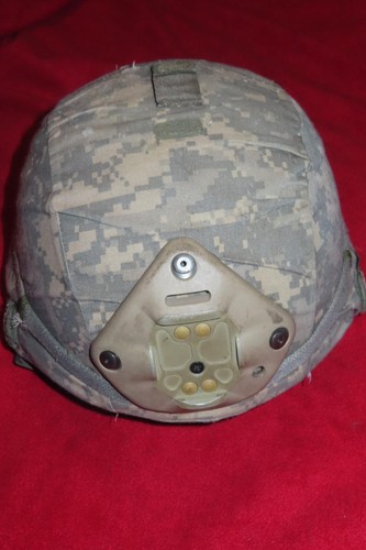USGI MSA ACH HELMET MEDIUM HELMET w/ ACU COVER 6369, SHROUD and ...