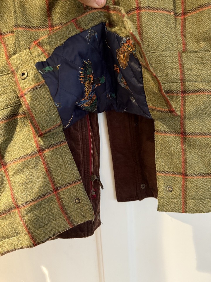 Classic Joules Tweed Corduroy Gents Country Jacket Hunting Shooting M ...