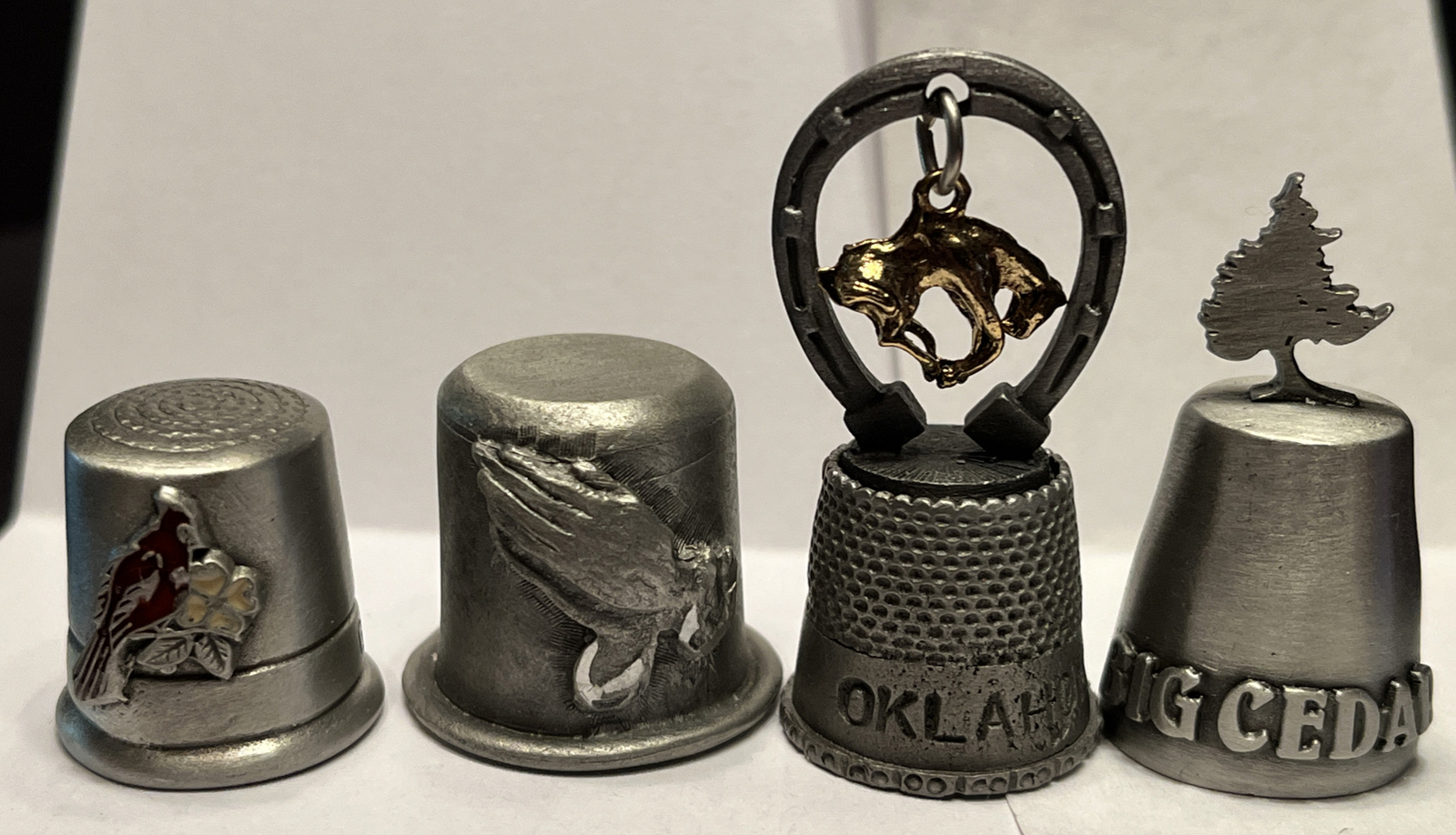 Lot Of 4 Pewter Thimbles | eBay