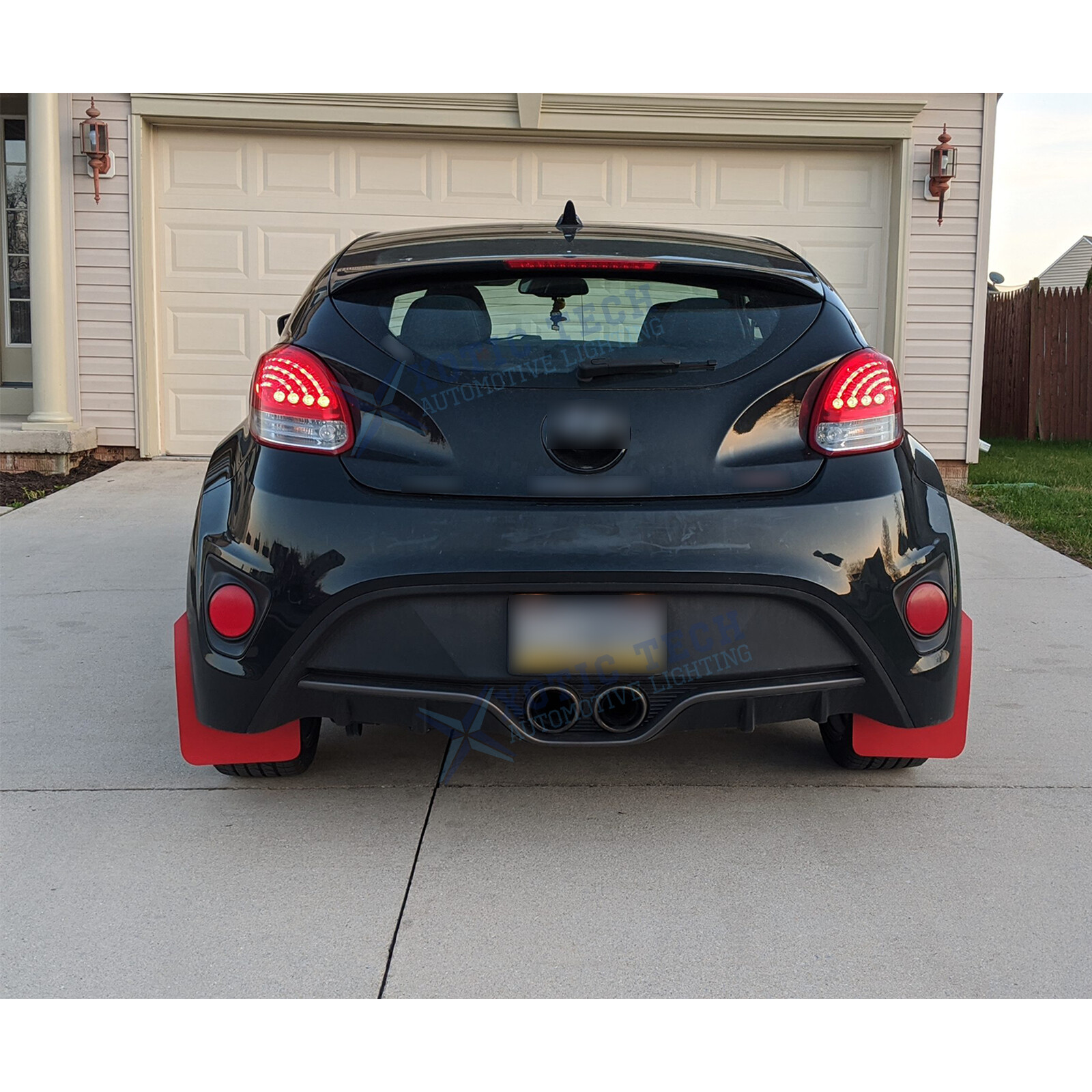 Flexible Fender Red Mud Flap Splash Guard Set 4PCS For Chevrolet Camaro ...