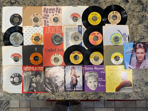 Lot of 25 Various Artist 45 RPM Records Country, Oldies, Pop, Rock ...