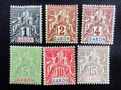 nystamps French Gabon Stamp # 16-21 Mint OG H D13y1530 | eBay