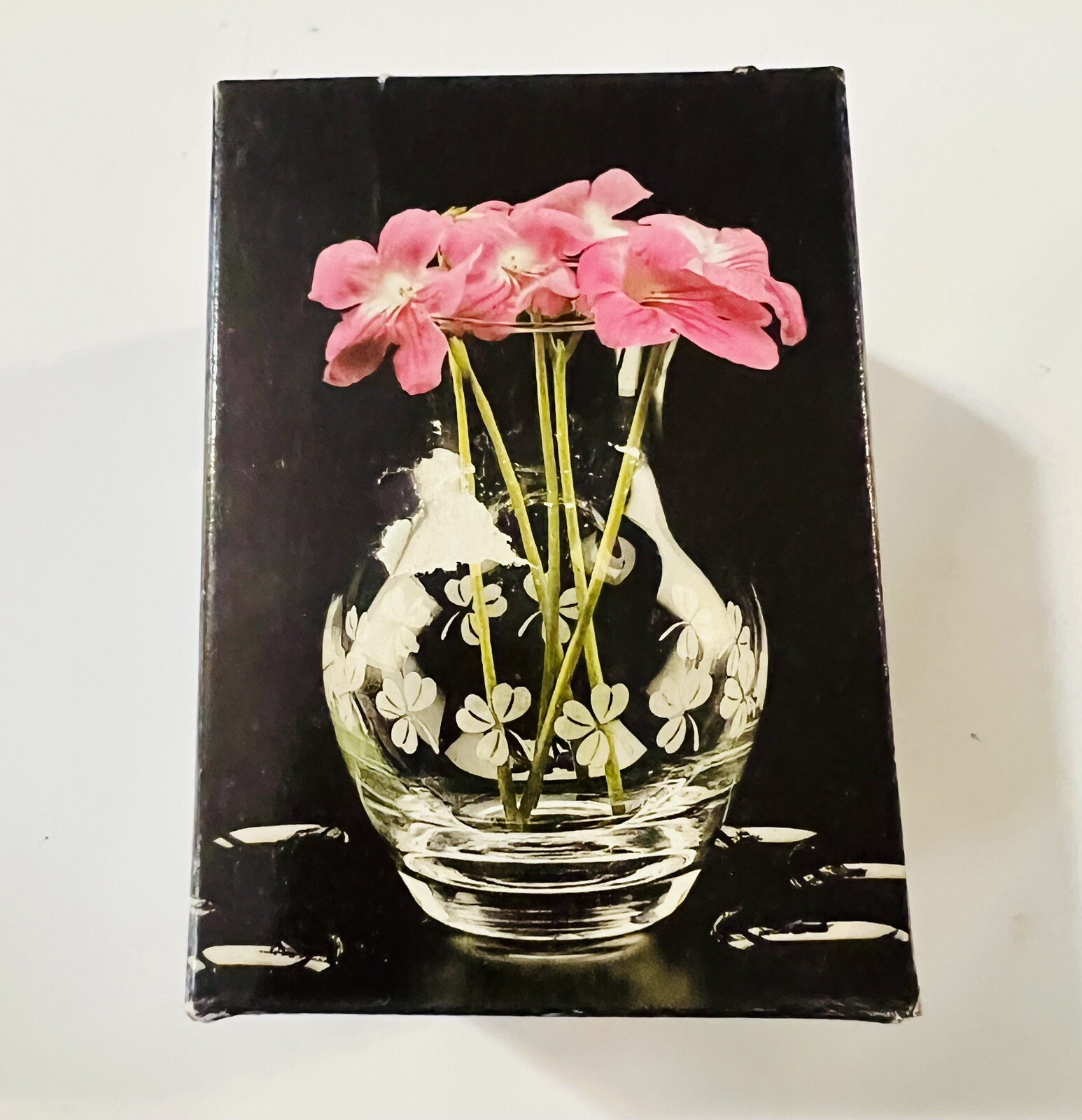 Stylesetter St. Paulo Crystal Bud Vase, Etched Clovers, Mouth Blown ...