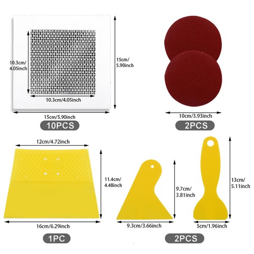 4inch Metal Plasterboard Scraper Self Wall Patch Repair Kit For Hole | eBay