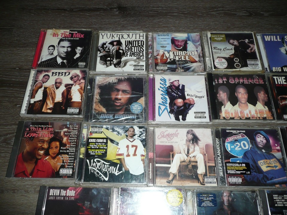 Vintage Hip Hop R&B Rap CD Lot of 45 GOOD VARIETY Lauryn Hill Killah ...