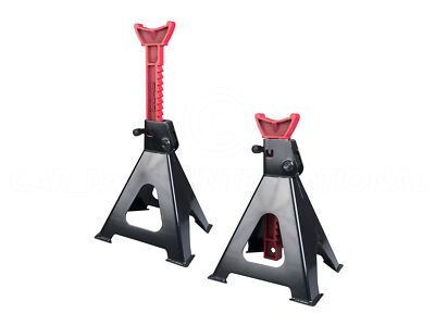 6 Ton Axle Stands -Pair - Ratchet Type - High Strength Large Base 370mm ...