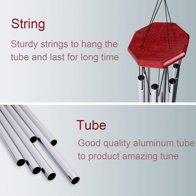 Large Deep Tone Windchime Church Bells Wind Chimes Outdoor Garden Home ...