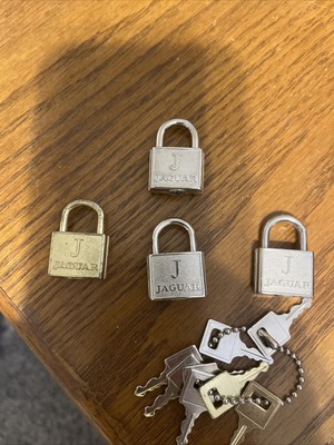 (4) Vintage Jaguar Marked luggage suitcase locks with Keys | eBay