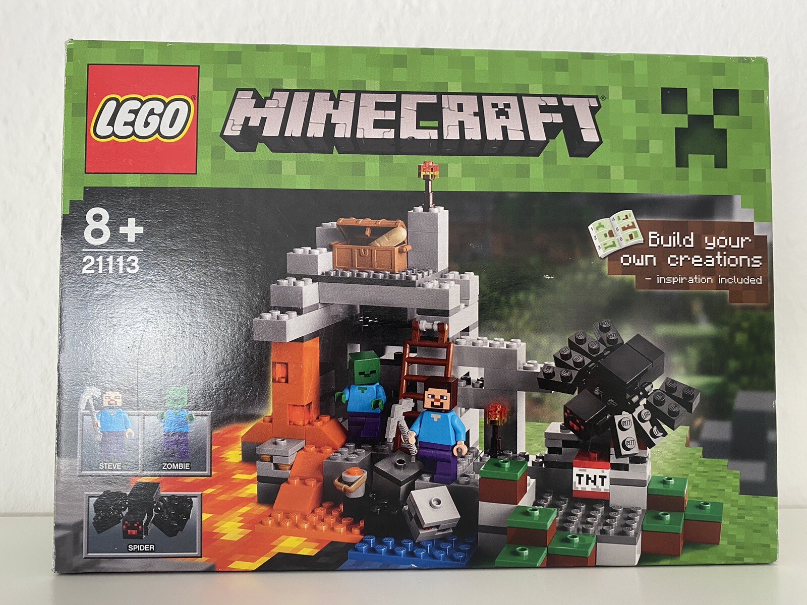 LEGO Minecraft: Die Höhle (21113) Gebraucht - Vollständig mit Anleitung ...