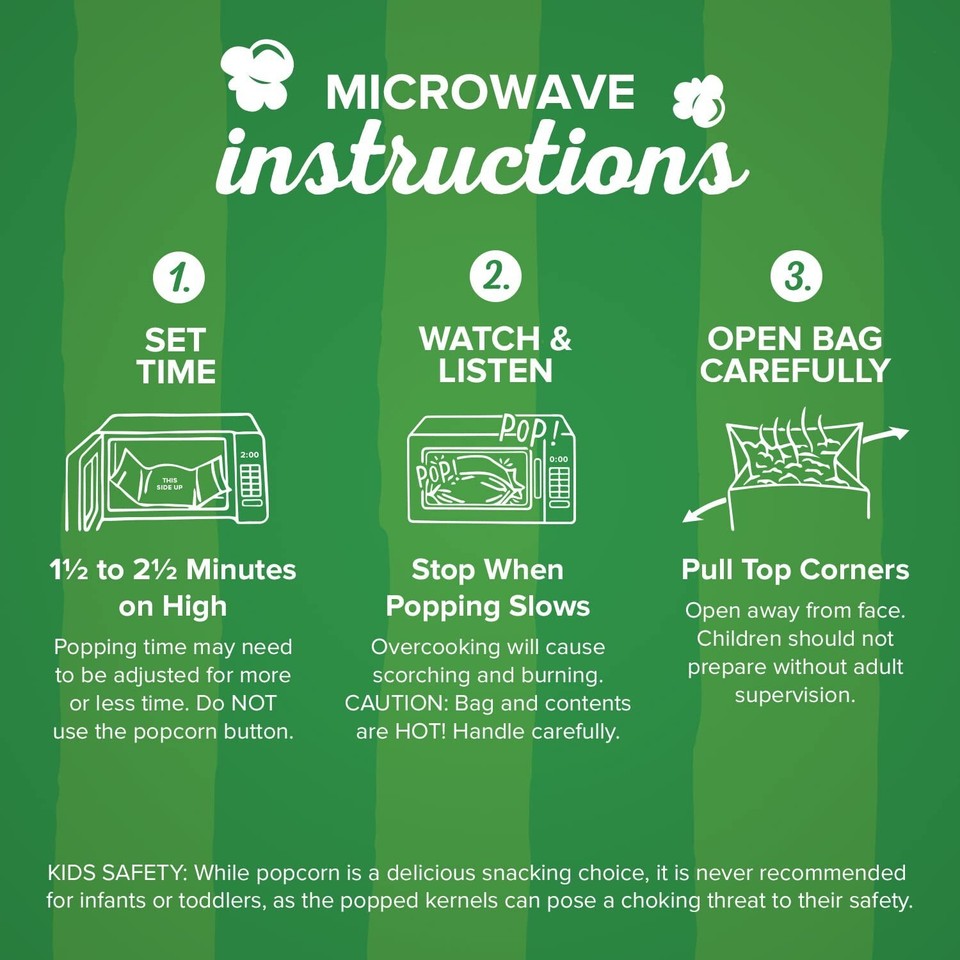 Orville Redenbacher's Microwave Popcorn SmartPop!, Butter Flavor, 12x2 ...