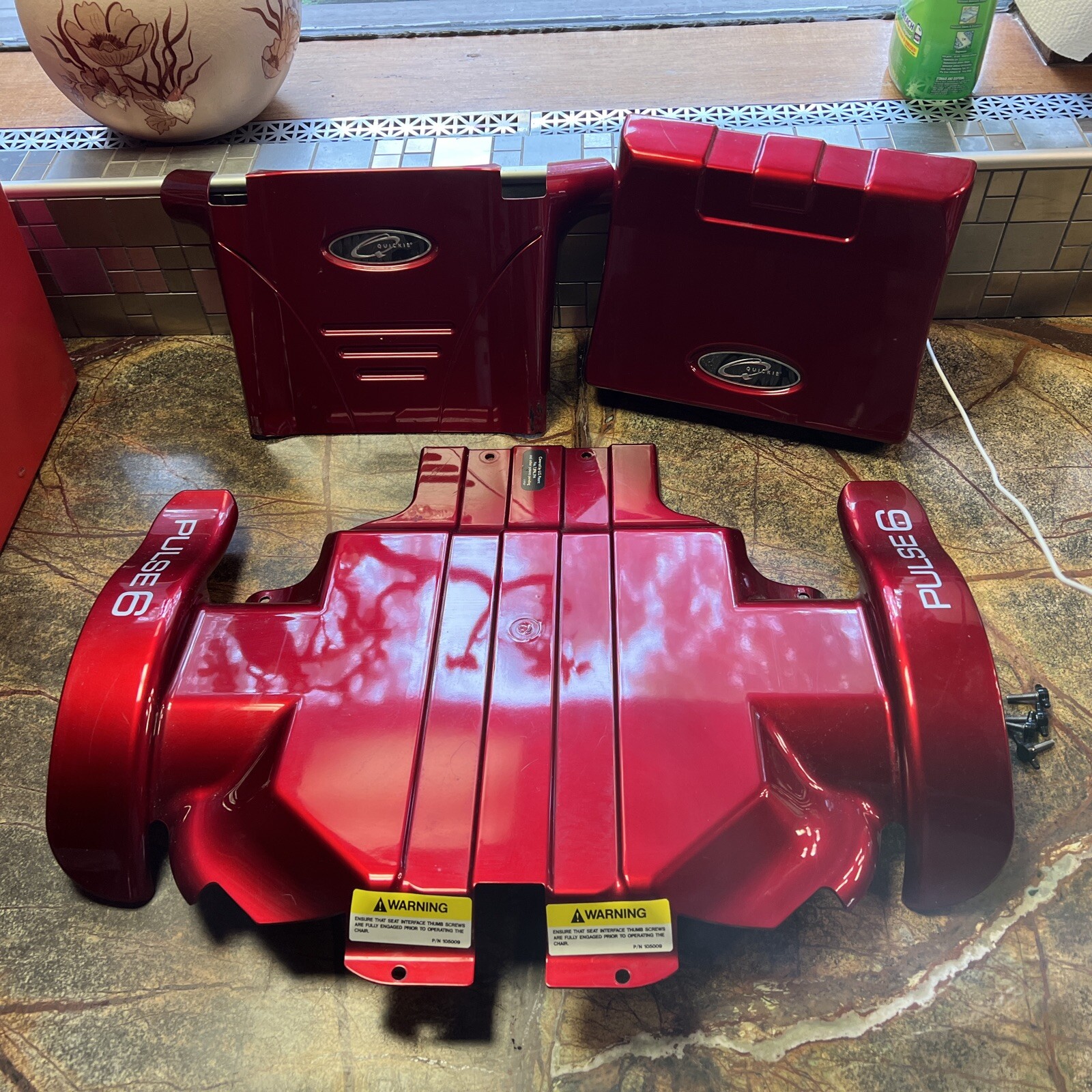 Quickie Pulse 6 Power Wheelchair Complete body shrouds panels Red | eBay