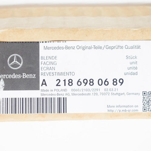 NEW MERCEDES-BENZ CLS C218 REAR BUMPER FOG LAMP MOLDING A2186980689 OEM ...