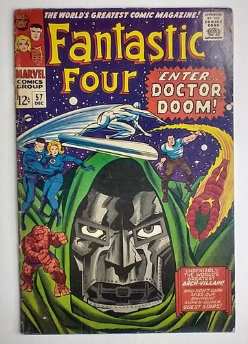 Marvel Comics Fantastic Four #57 Iconic Jack Kirby Doctor Doom Cover ...