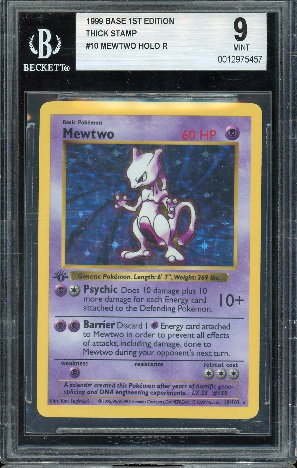 Mewtwo Card Original