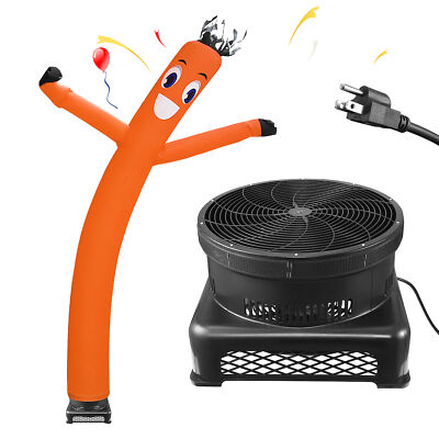 20' Orange Wind Dancer Air Puppet Sky Wavy Man Dancing Inflatable Tube ...