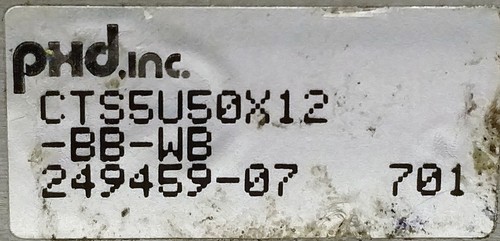 PHD CTS5U50X12-BB-WB Cylinder | eBay