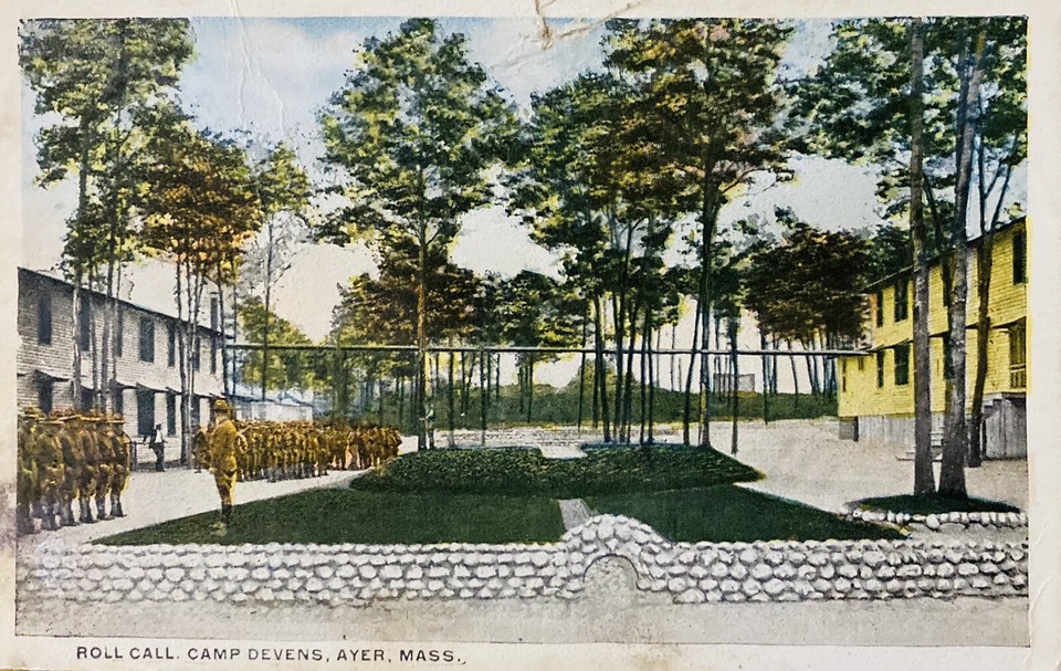 1919 POSTCARD POSTAL CANCEL~(A65)~FITCHBURG, MASS. DEVENS BRANCH | eBay