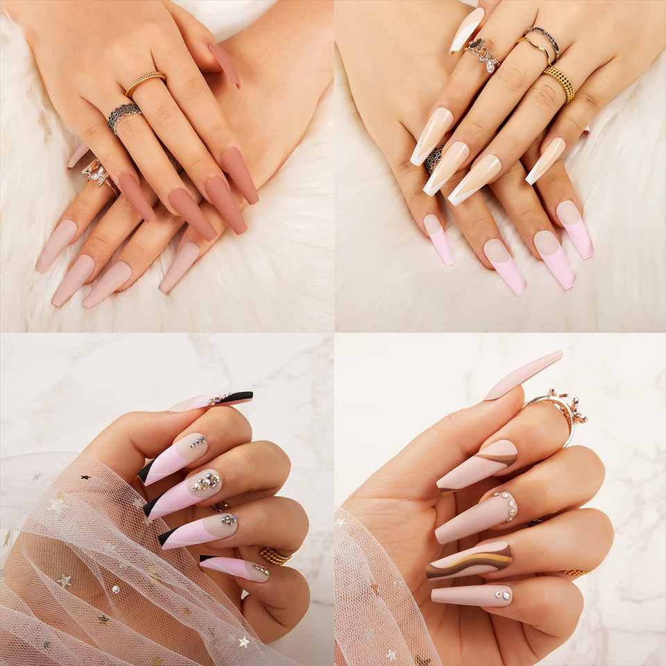 Double-Sided Nail Glue Tape Sticker Adhesive Tabs for Press on Nails 3 ...