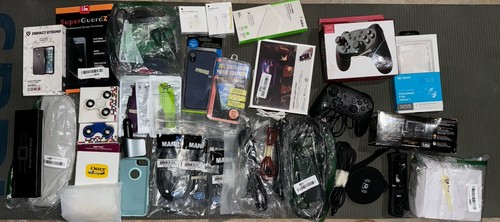Mix lot of Electronics Amazon Phone case, Cable, And More (45 Pcs) New ...